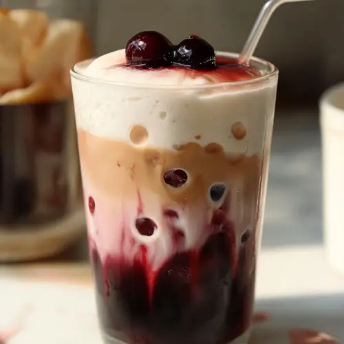Cherry Vanilla Iced Latte