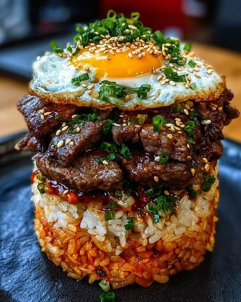 Korean BBQ Beef Rice Stack (Easy & Flavorful)