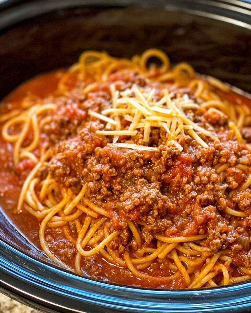 Slow Cooker Church Supper Spaghetti