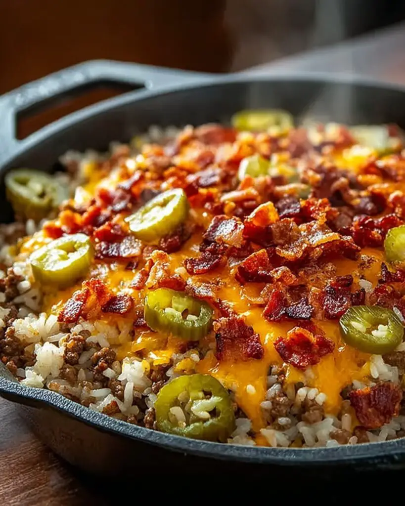 The Ultimate Bacon Cheeseburger Rice Recipe
